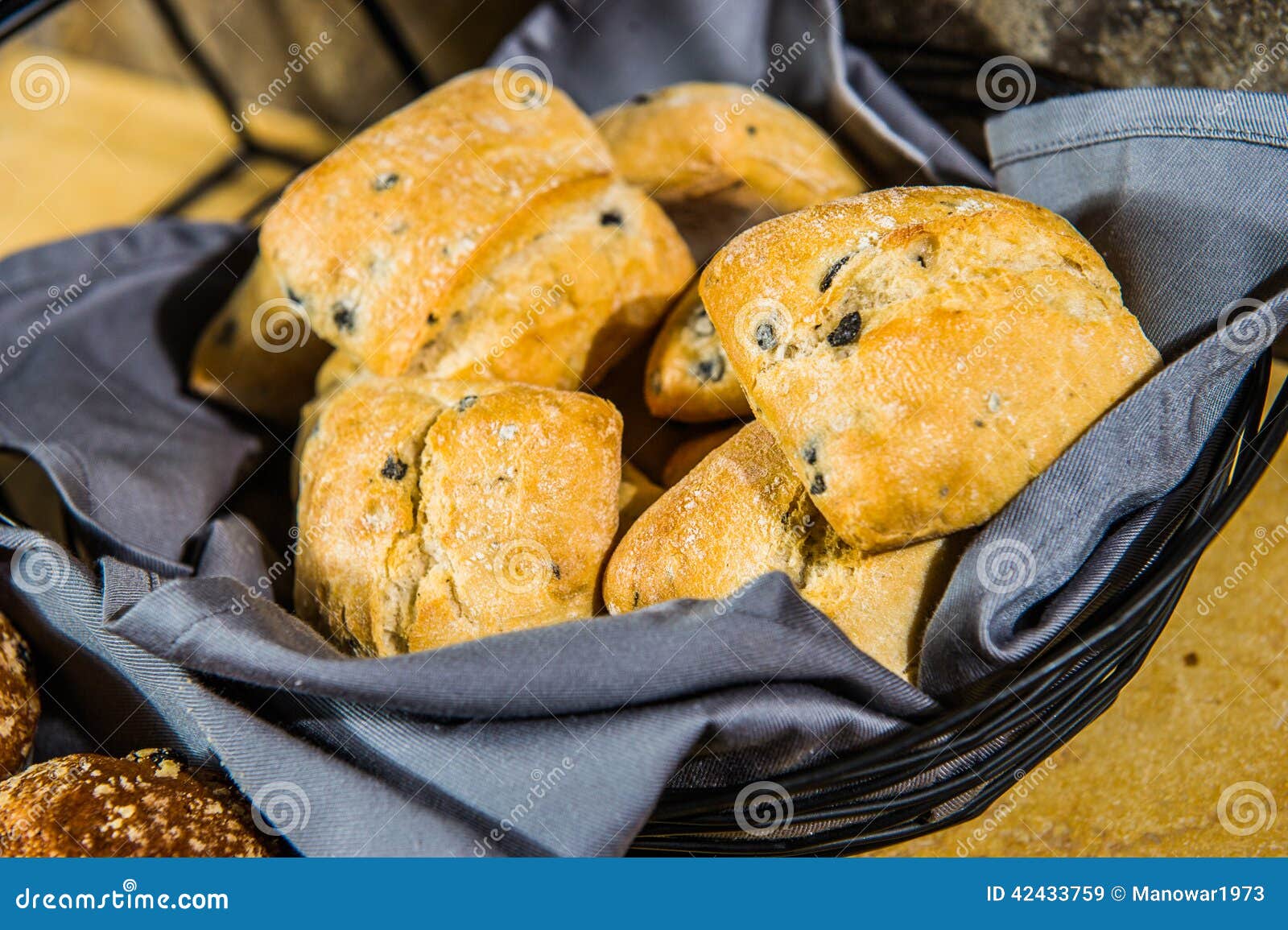 Hot Tasty Buns on a Basket. Stock Image - Image of tasty, bread: 42433759