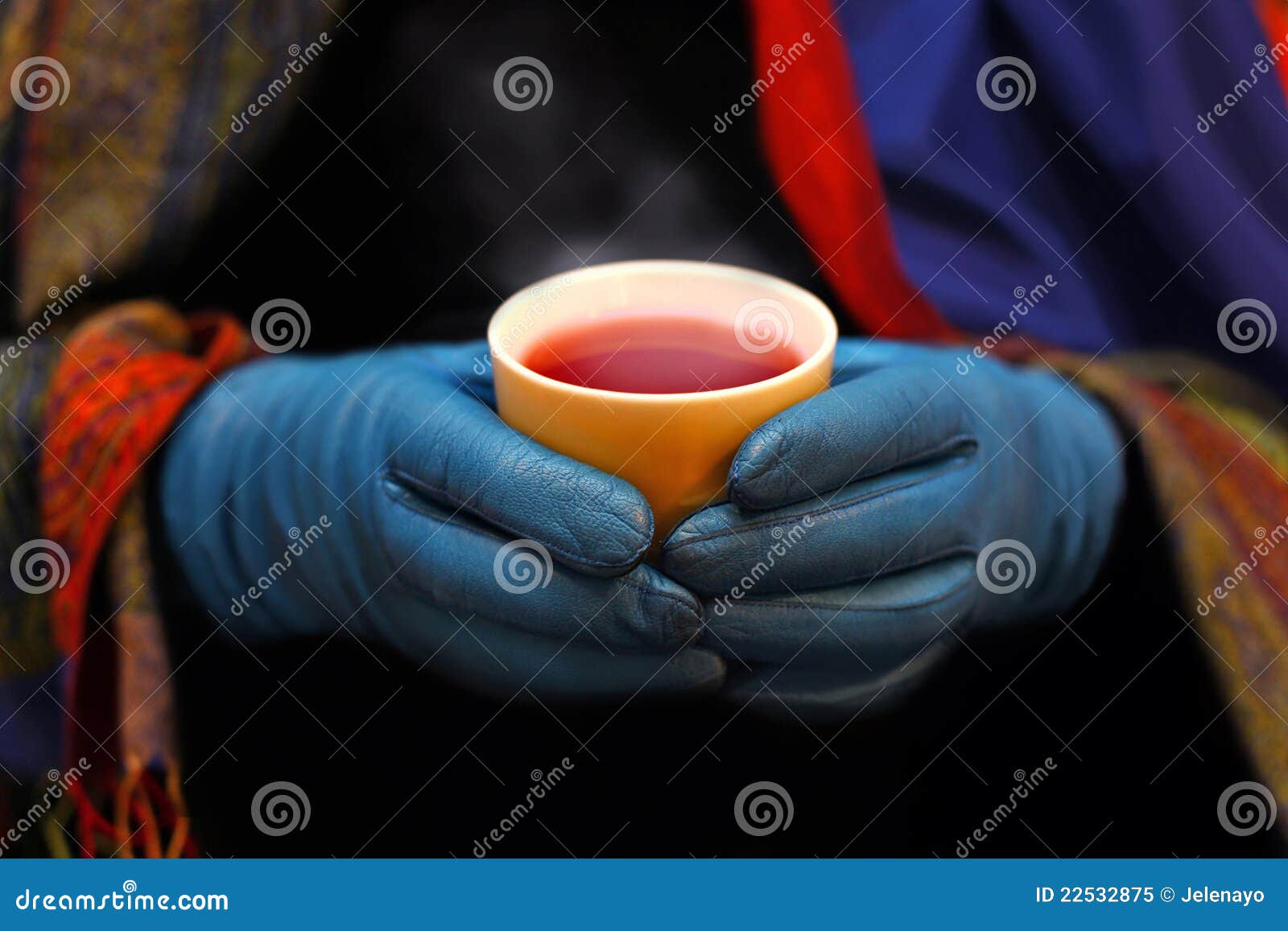 Hot tea stock image. Image of hands, warming, seasonal - 22532875
