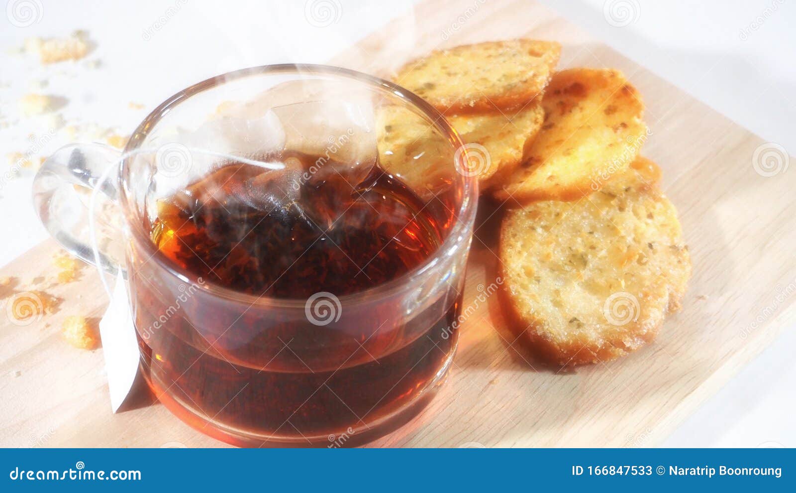 Hot Tea and Biscuits for Afternoon Snacks Stock Image - Image of brown ...