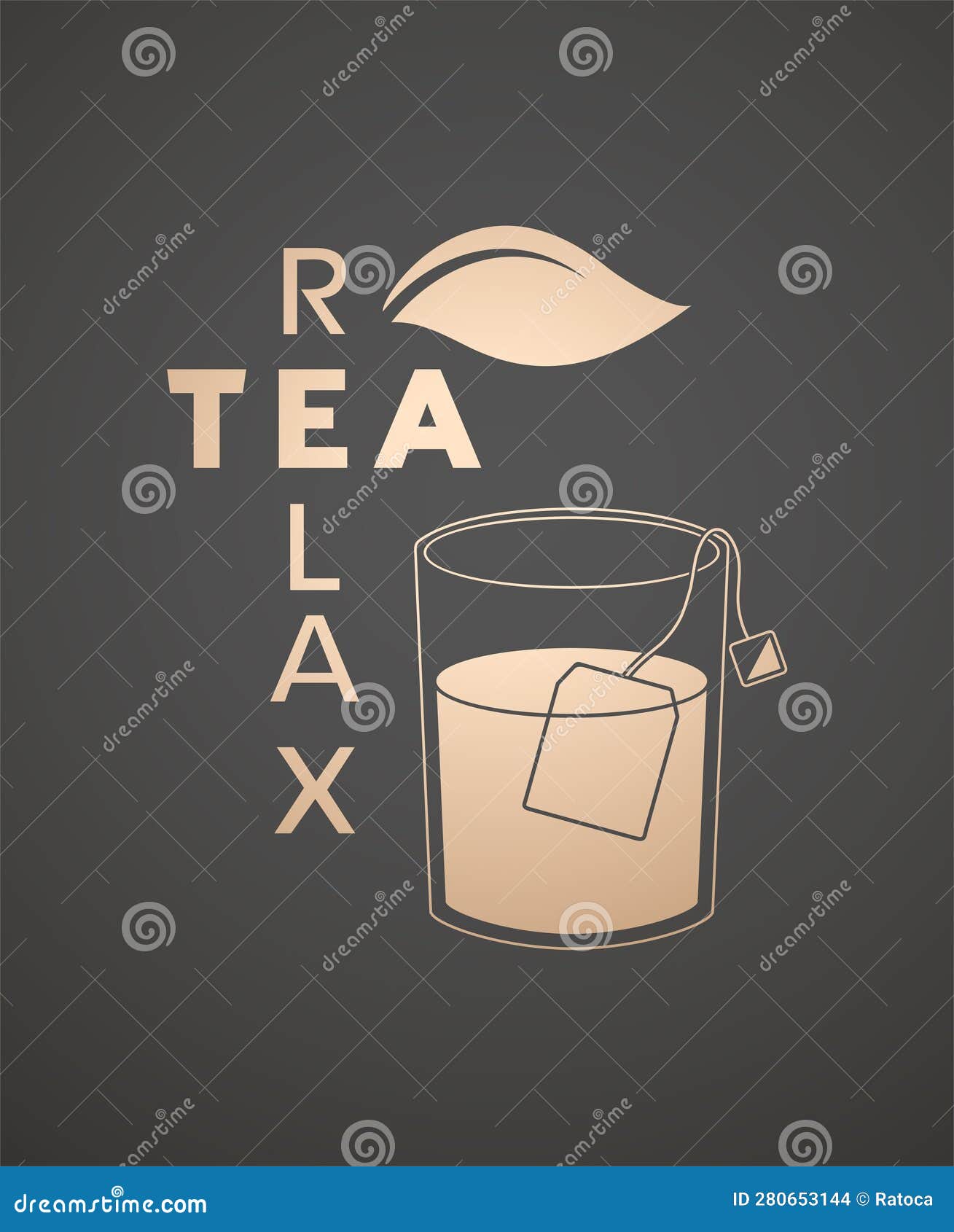 Hot tea illustration stock vector. Illustration of infusion - 280653144