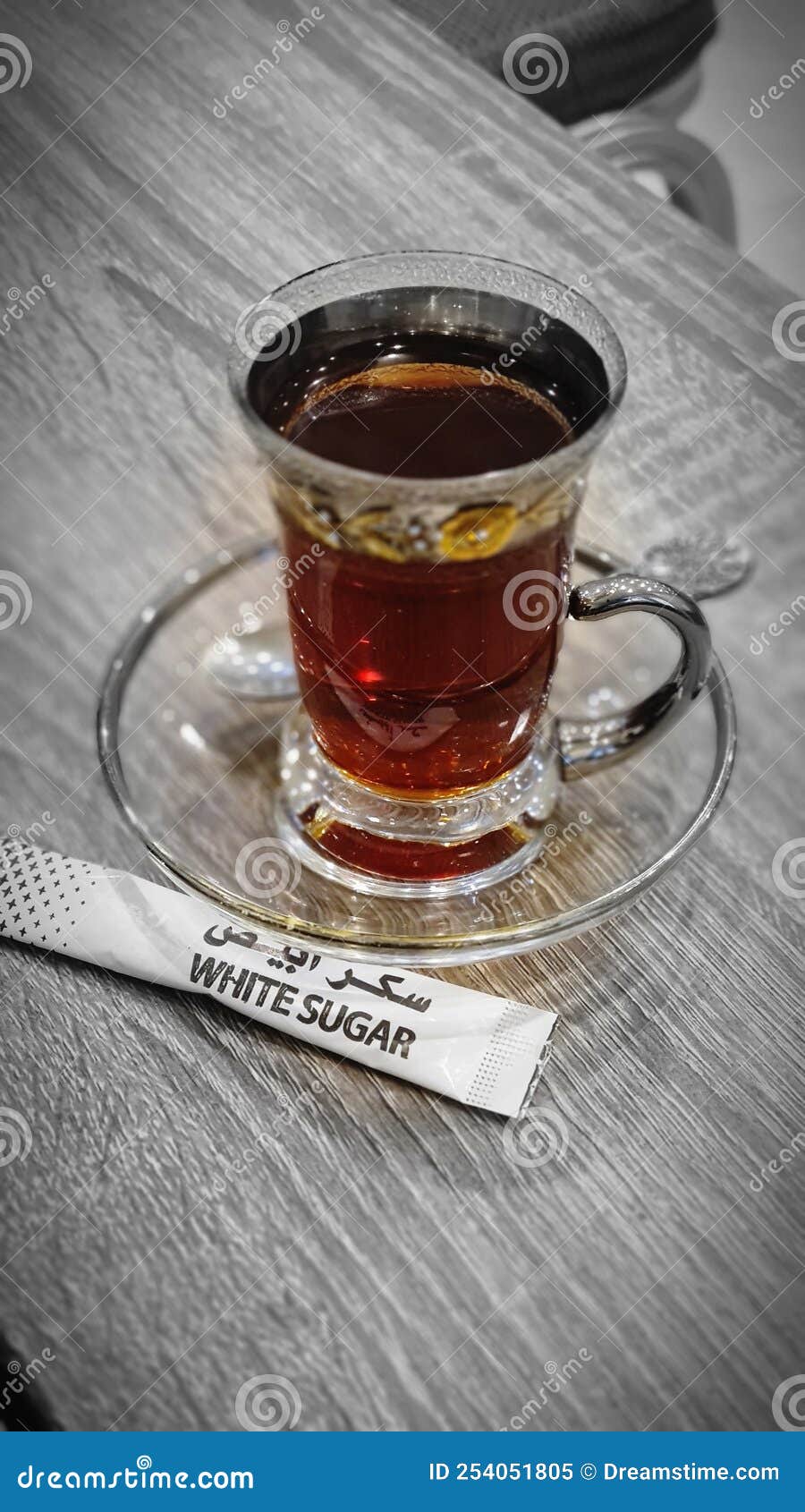 Hot tea in kuwait summer stock image. Image of white - 254051805