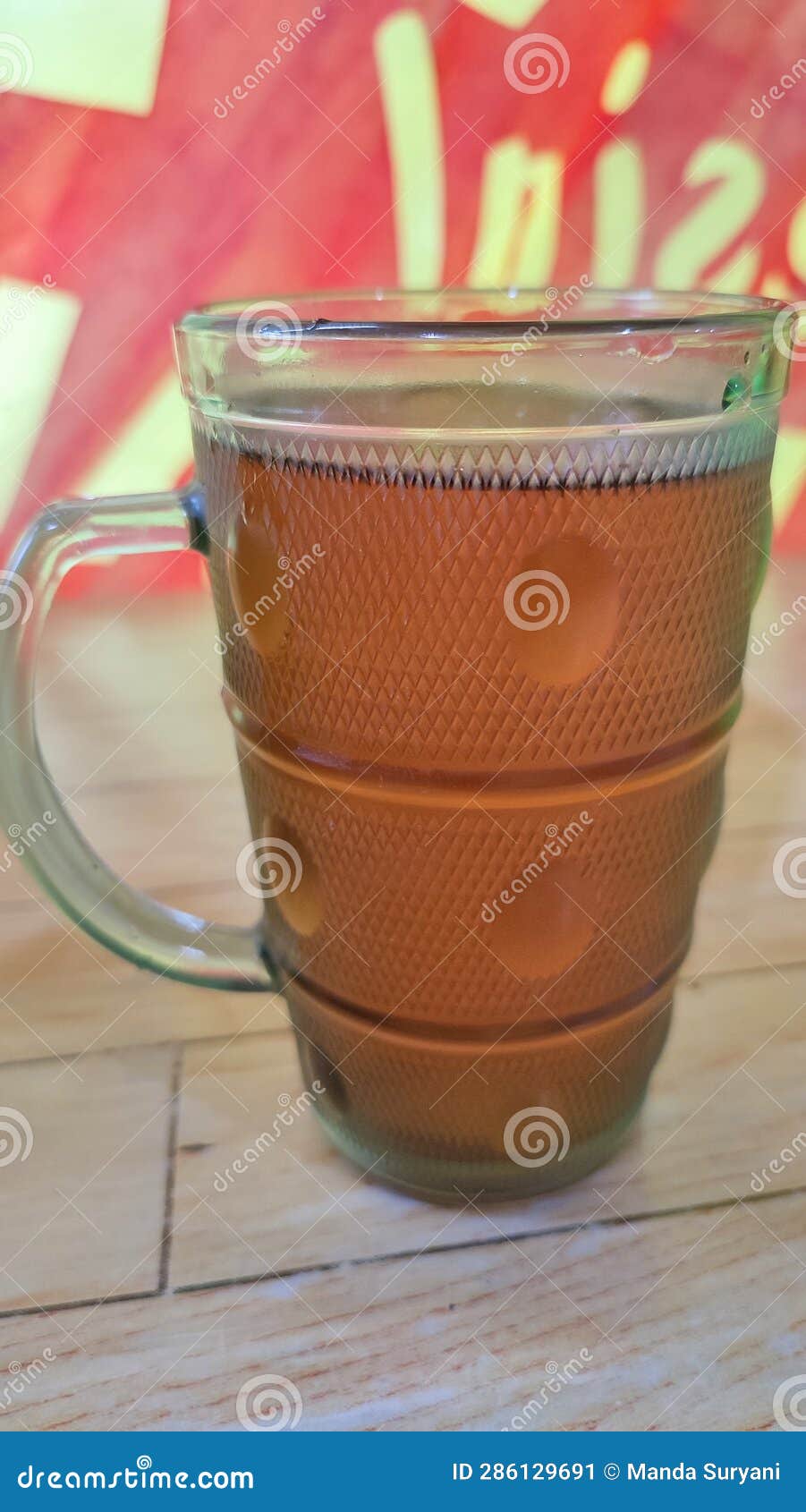 Steeping Tea Leaves With Steam Coming Off Water Stock Photo ...