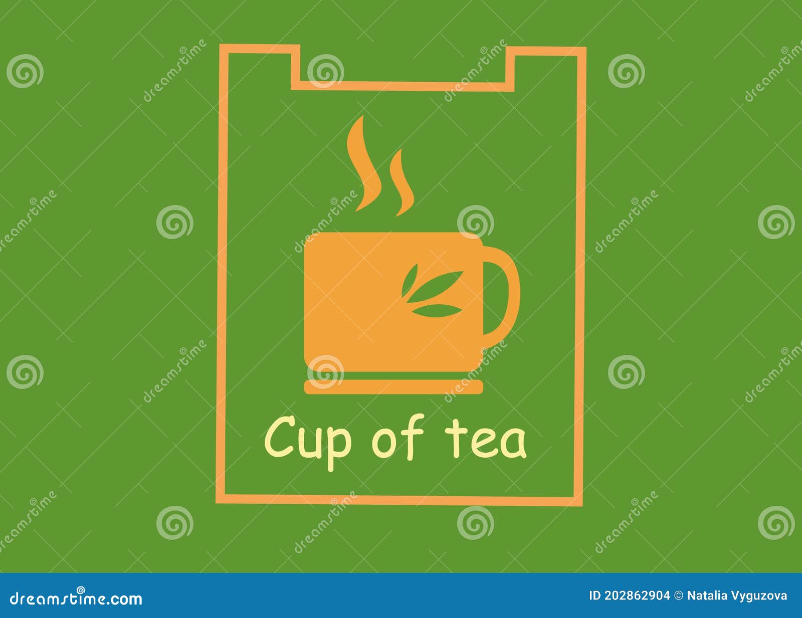 Hot tea mug logo stock vector. Illustration of icon - 202862904