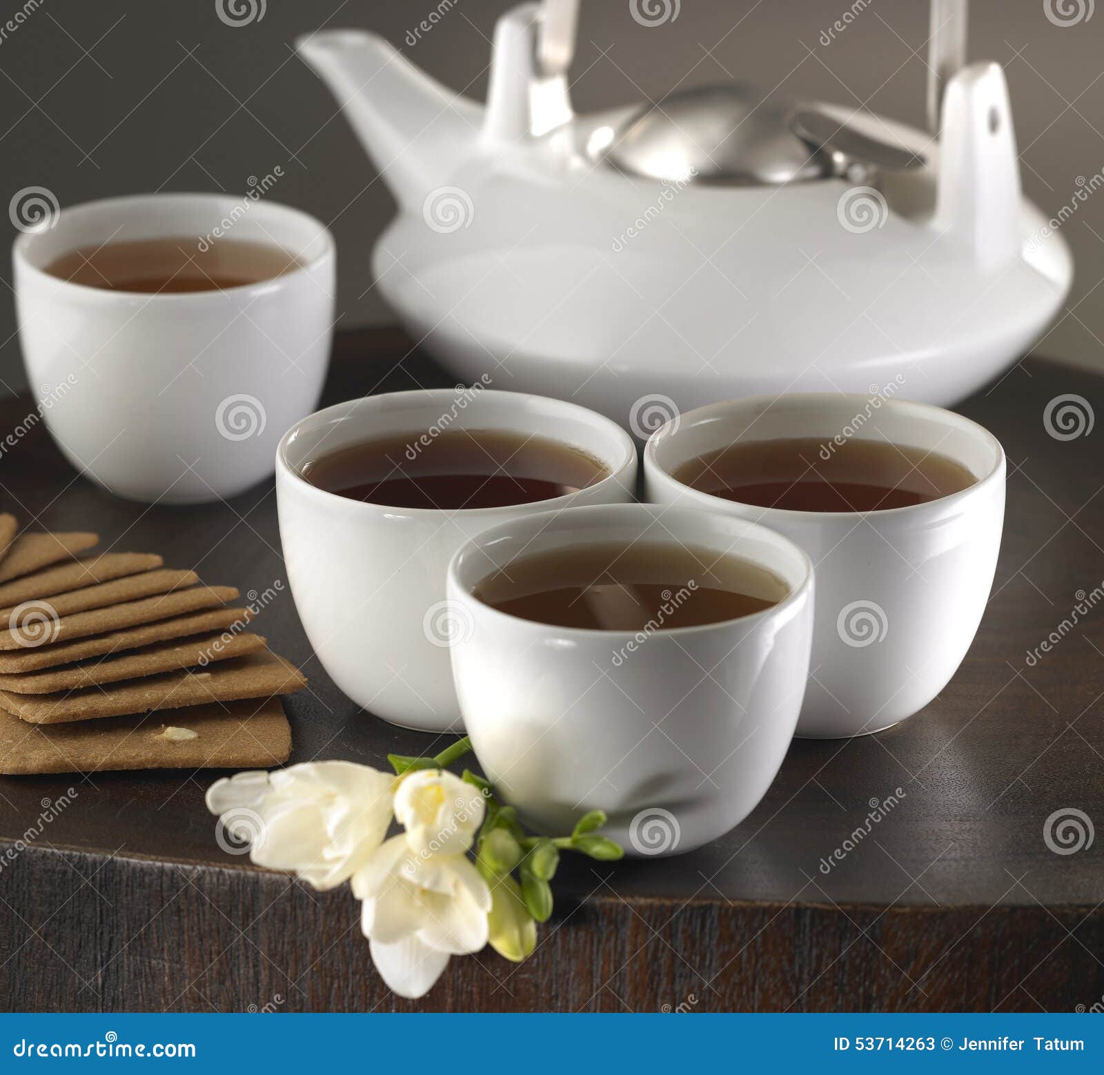 Hot Tea set with cookies stock image. Image of teatime - 53714263