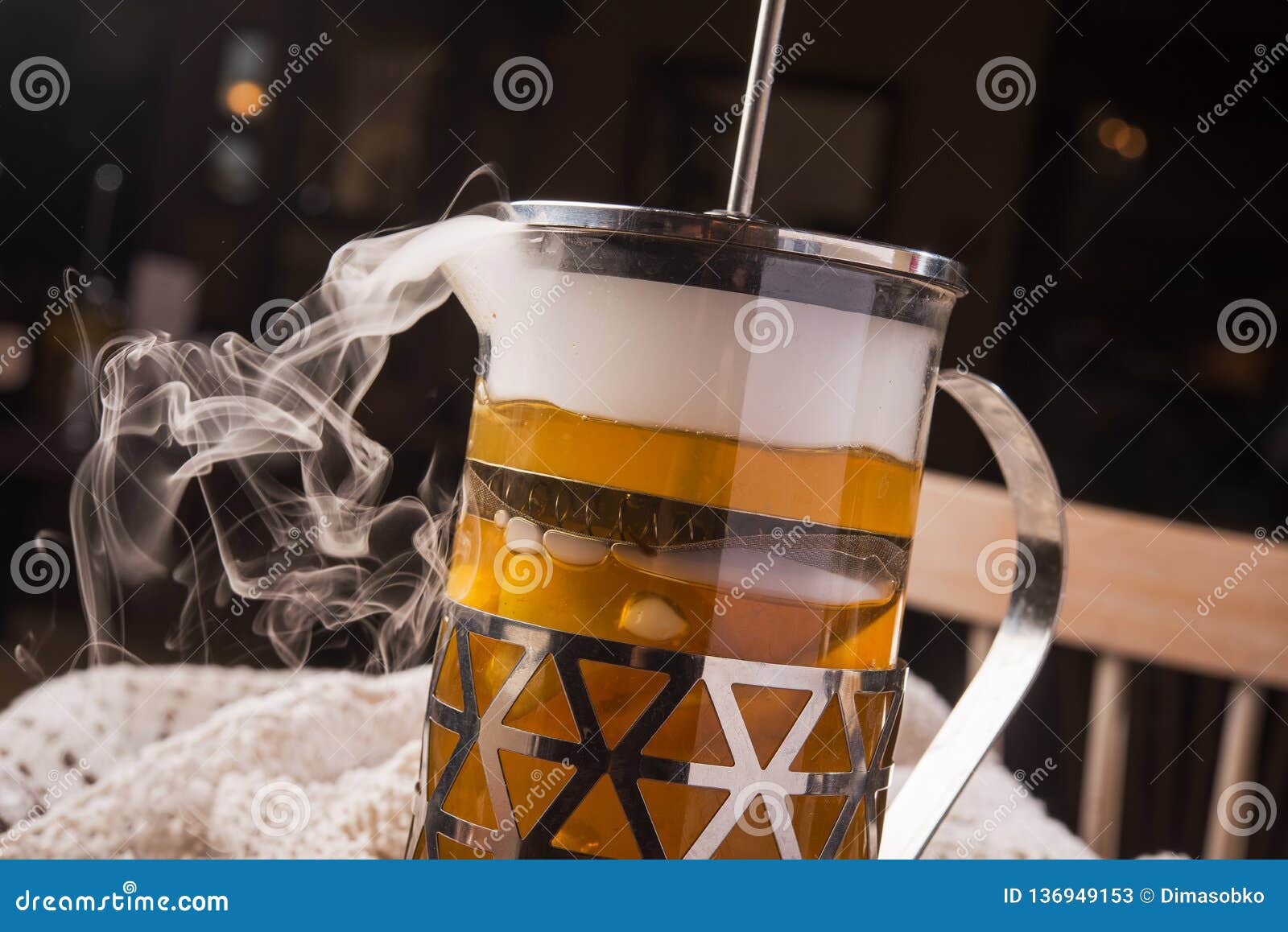 Hot Tea in a Teapot with Many Fume Stock Image - Image of herb, healthy ...