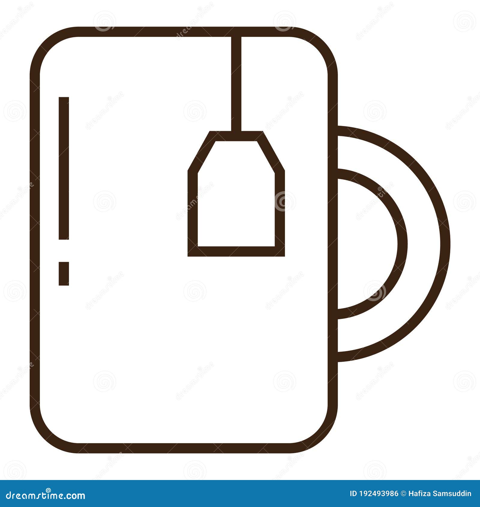 Hot Tea. Vector Illustration Decorative Design Stock Vector ...