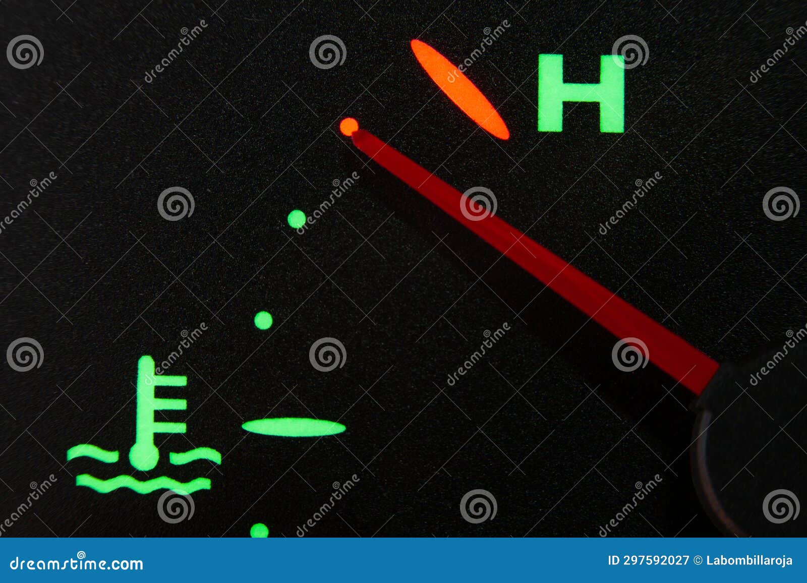 Hot temperature indicator stock image. Image of needle - 297592027