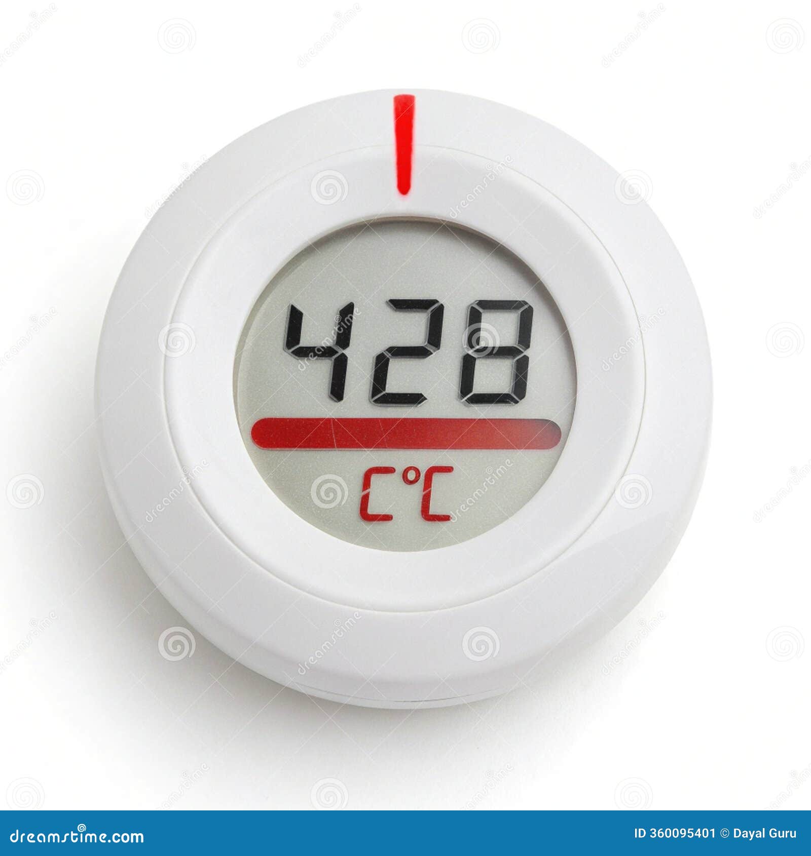 Hot Temperature Weather Isolated on White Background Stock Illustration ...