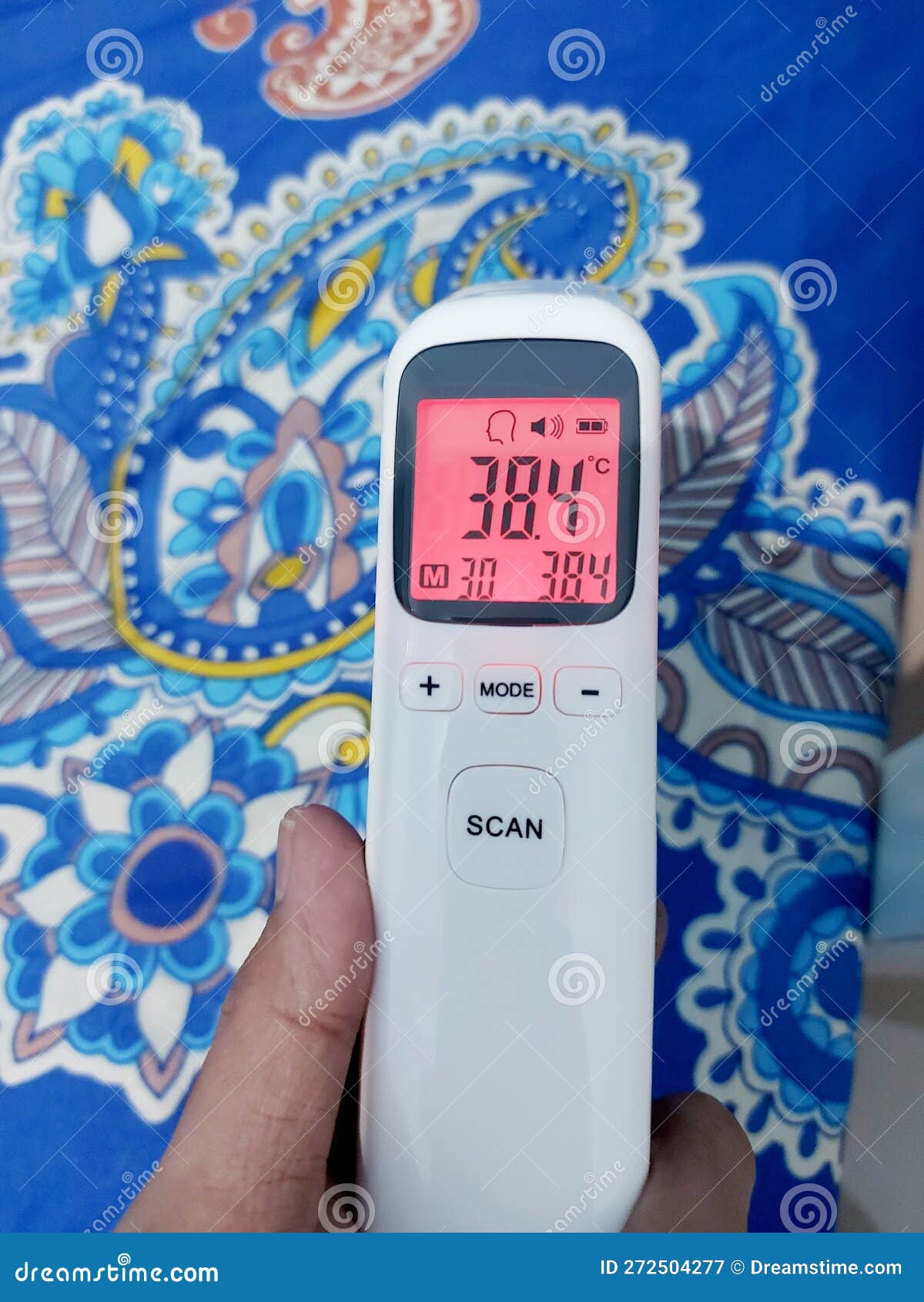 High Temperature Digital Thermometer for Fever Stock Image - Image of ...