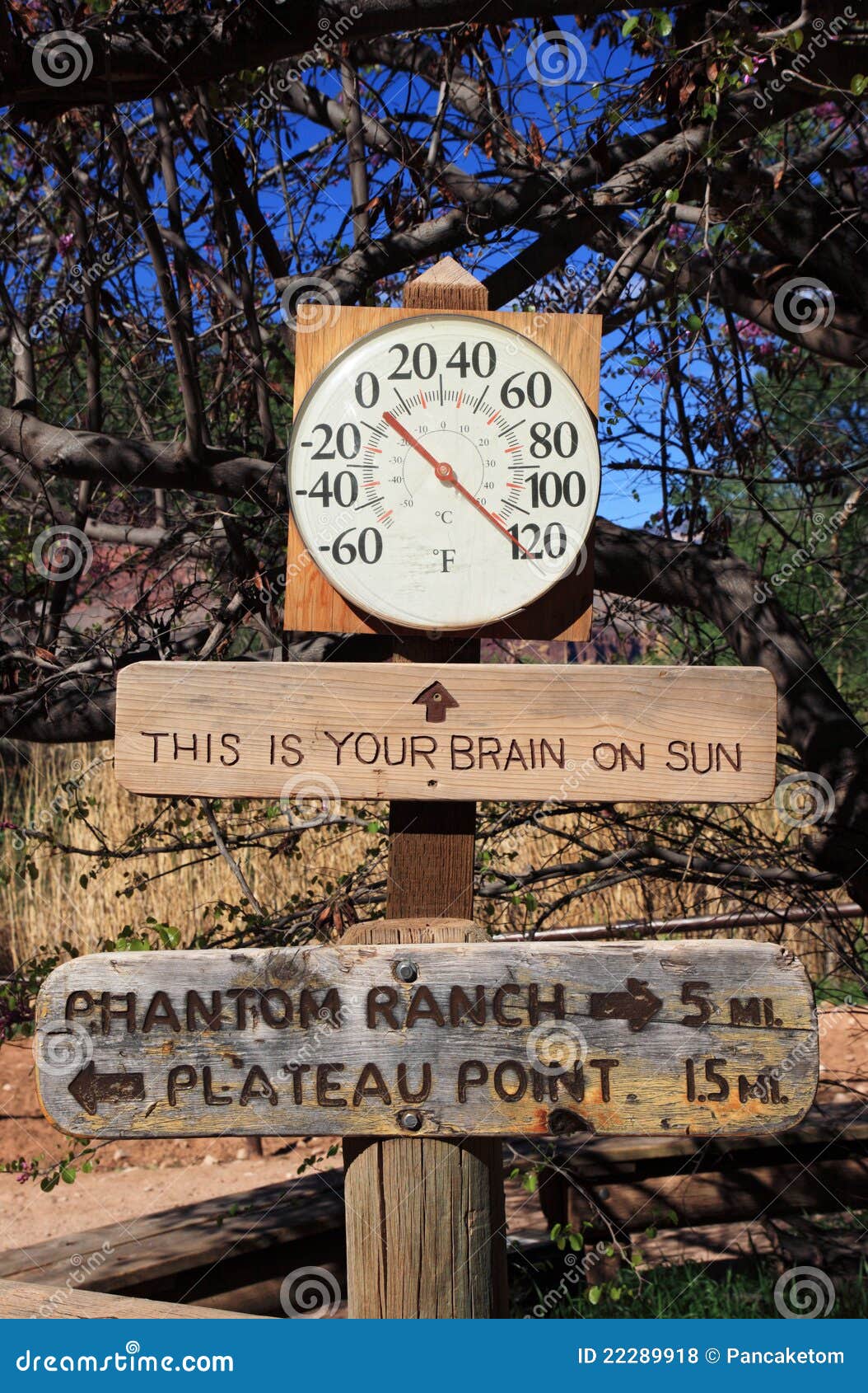 Hot thermometer sign stock photo. Image of canyon, warning - 22289918