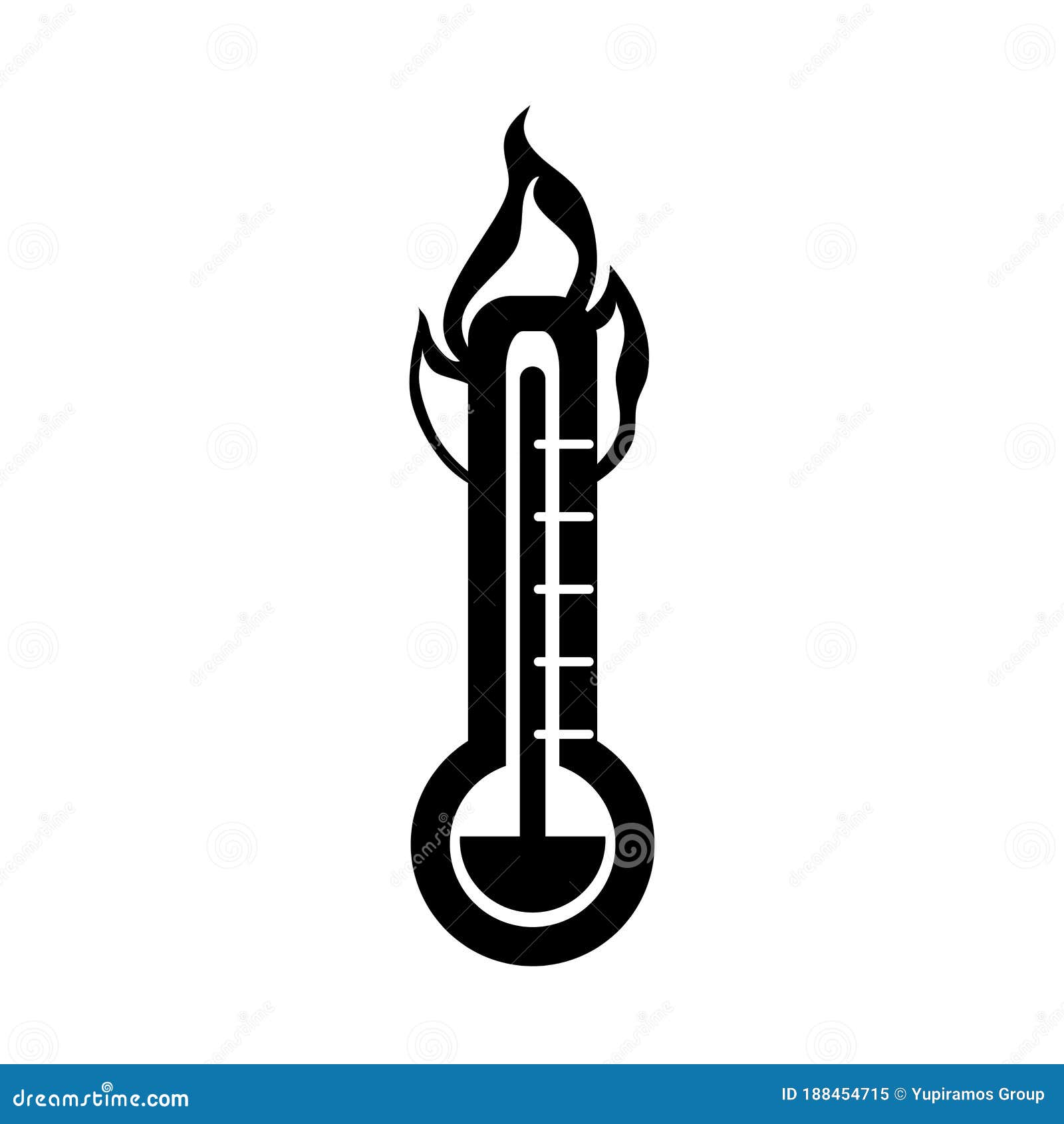 Hot Thermometer With Fire Flame, High Heat Temperature, Extreme ...