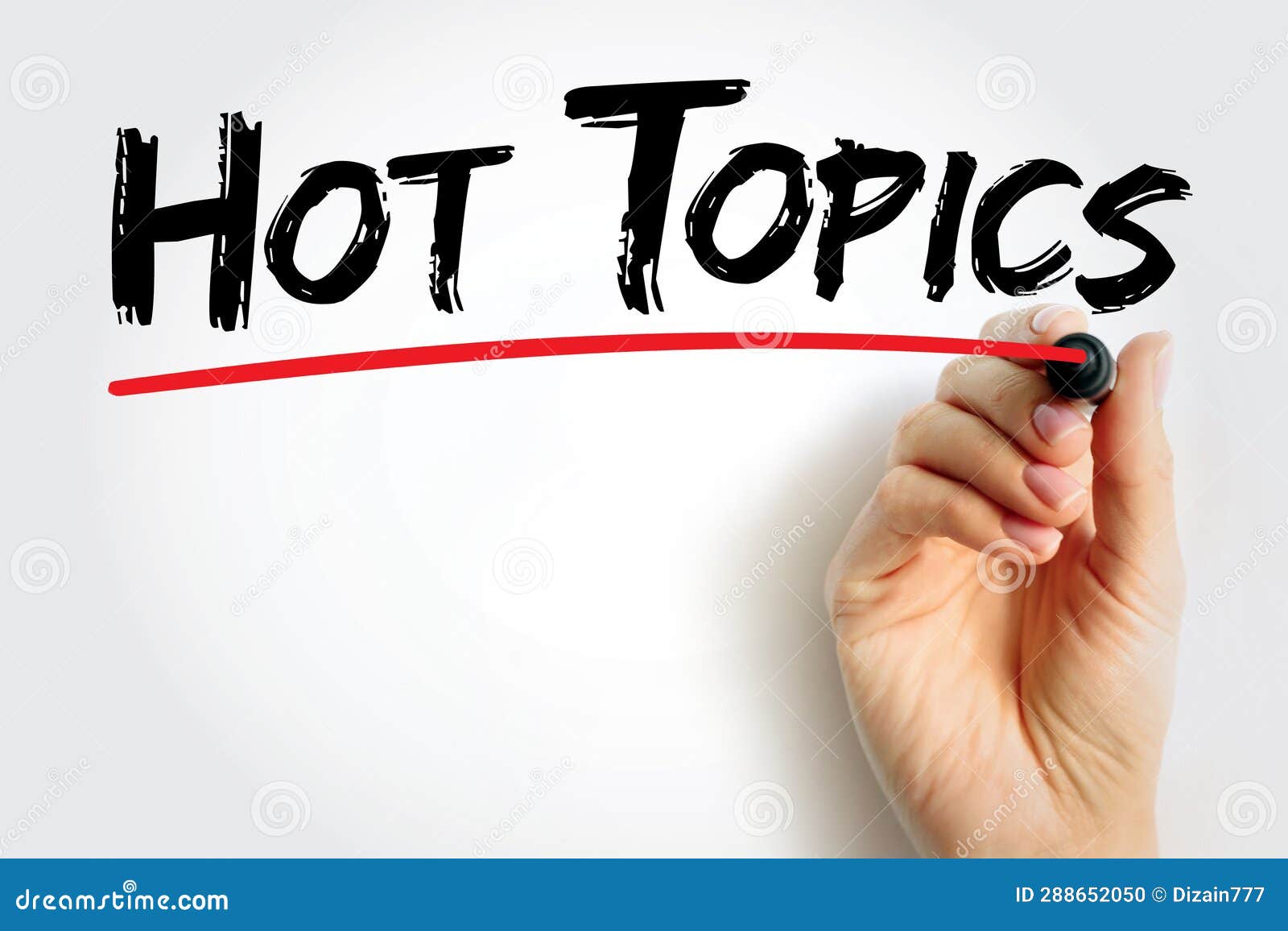 Hot Topics Text Quote, Concept Background Stock Photo - Image of hash ...