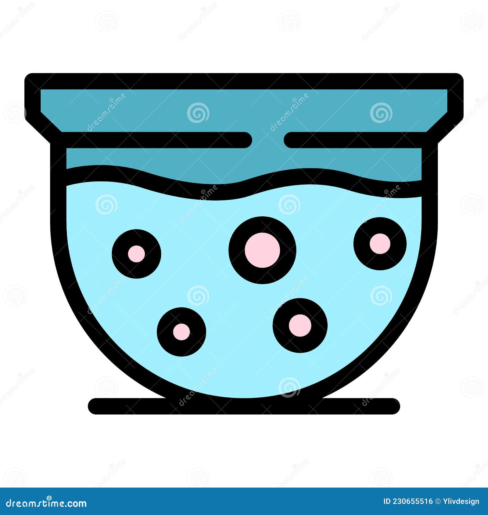 Hot Tub Icon Color Outline Vector Stock Vector - Illustration of white ...