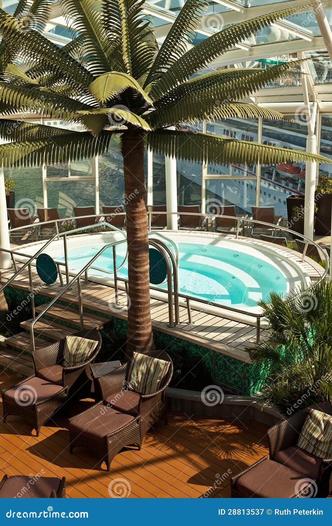 Hot Tub in a Solarium stock image. Image of luxury, treatment - 28813537