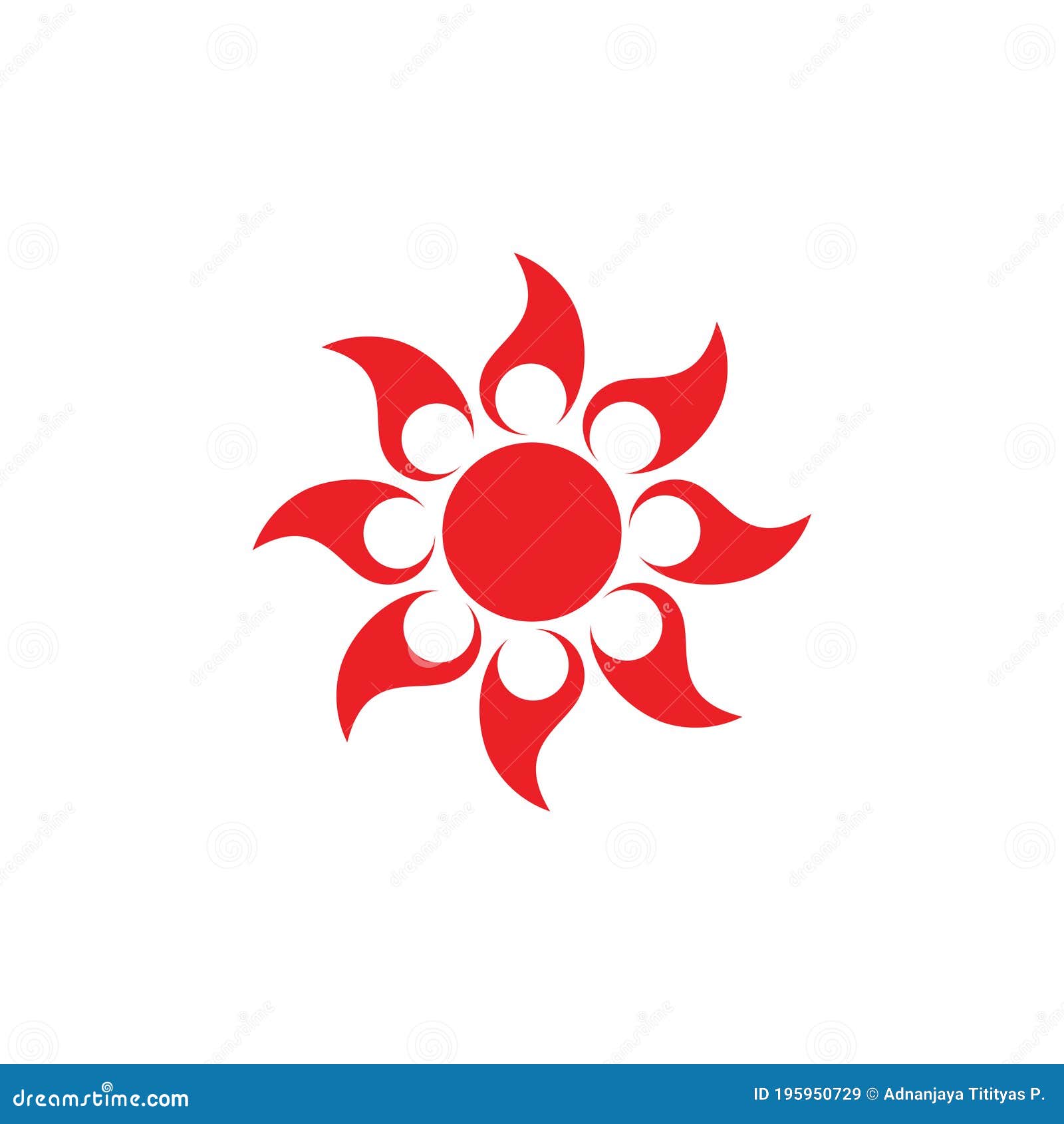 Hot Warm Curves Sun Light Logo Vector Stock Vector - Illustration of ...