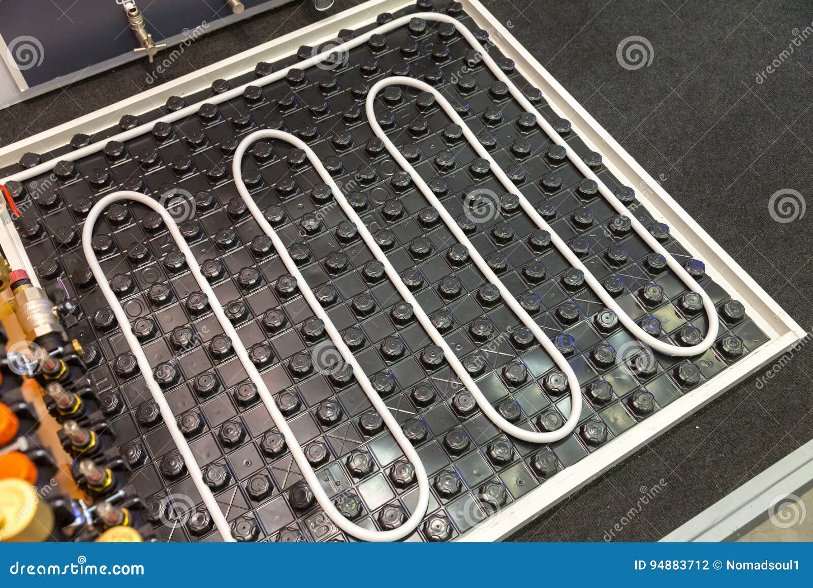 Hot or Warm Floor Structure, House Climate System Stock Photo - Image ...