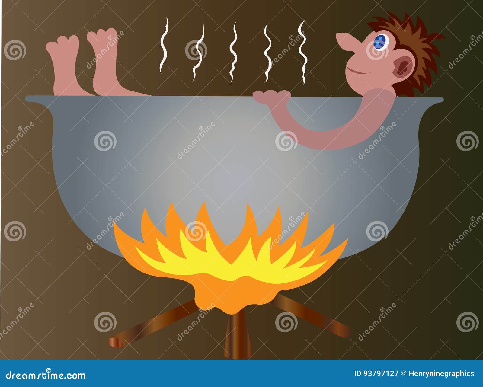 Hot water bath stock vector. Illustration of shaver, indulgent - 93797127
