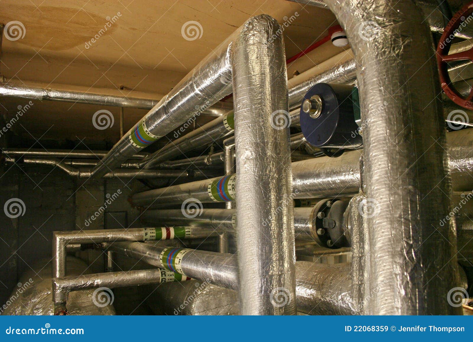 Hot water pipes stock image. Image of hotel, insulate - 22068359