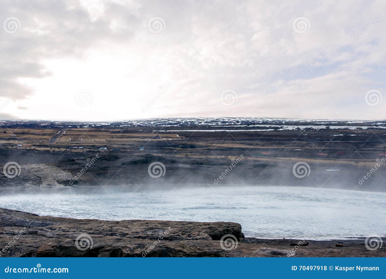 Hot water pond in Iceland stock photo. Image of clay - 70497918