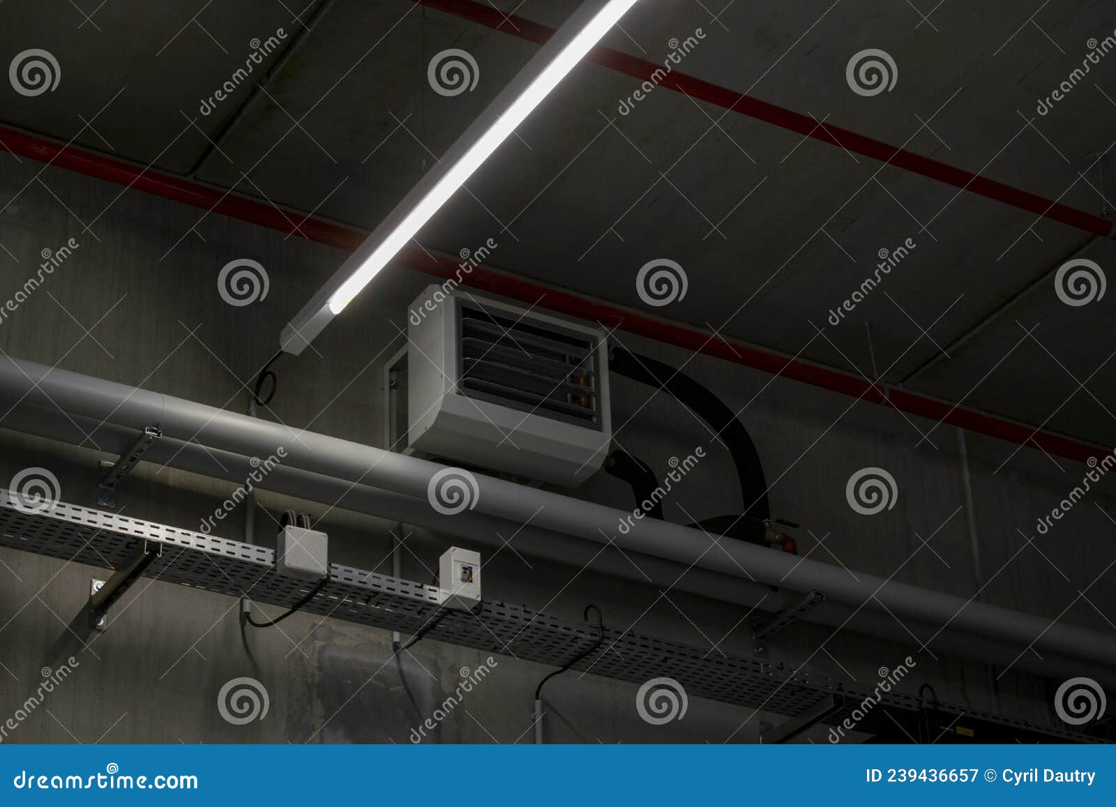 Hot Water Unit Heater / Aerotherm Stock Image - Image of control ...