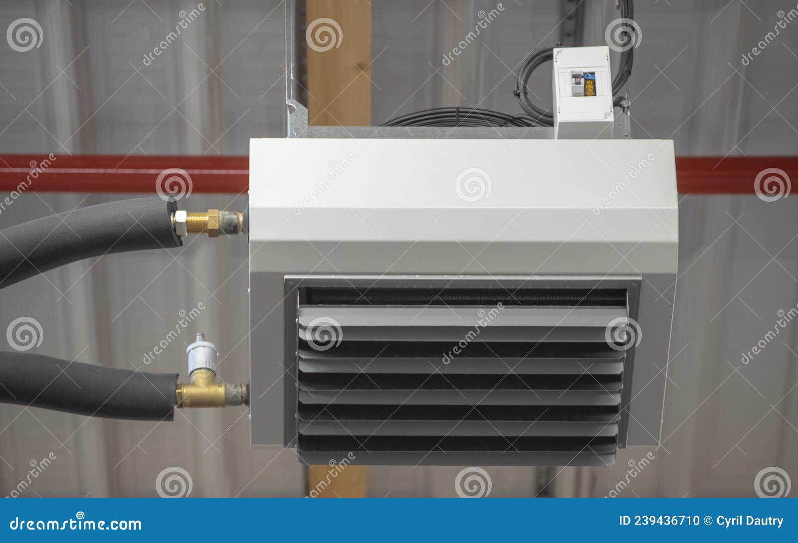 Hot Water Unit Heater, Aerothermal Stock Photo - Image of area, heating ...