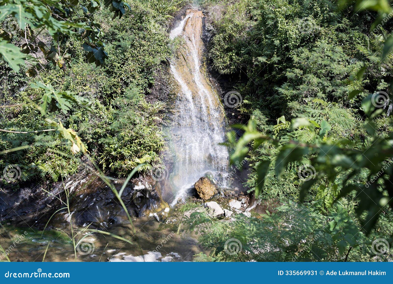 Hot Waterfall during the Day Stock Image - Image of tree, tourism ...