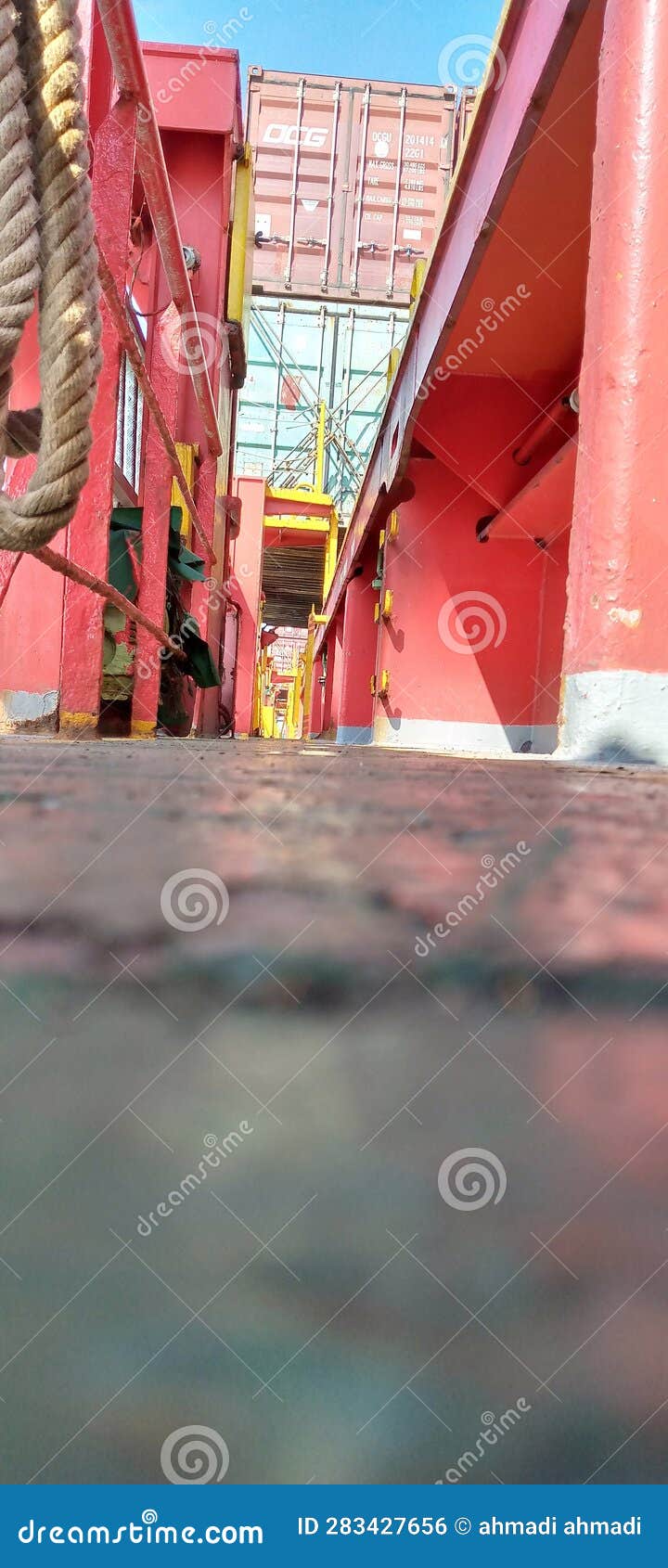Hot Weather on the Deck of the Ship Editorial Photo - Image of yellow ...
