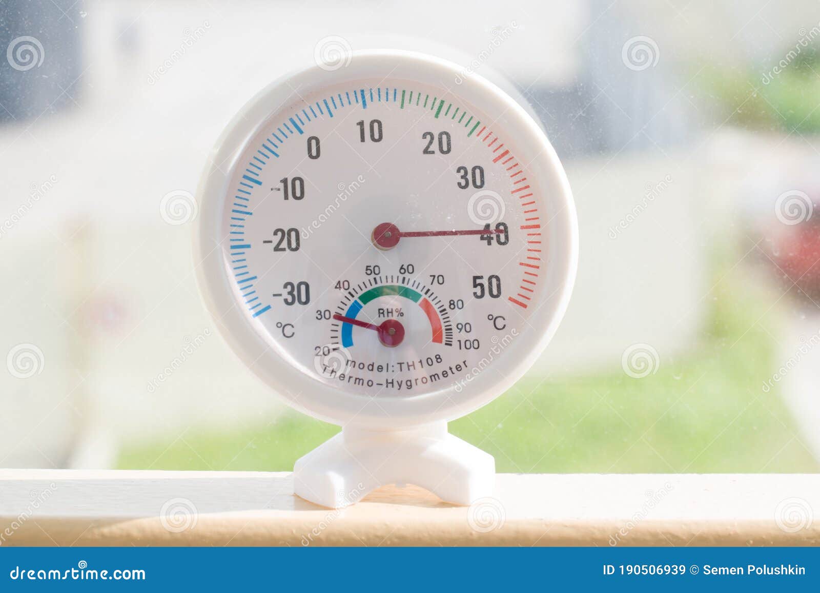 Hot Weather, Thermometer, 40 Degrees Celsius Stock Image - Image of ...