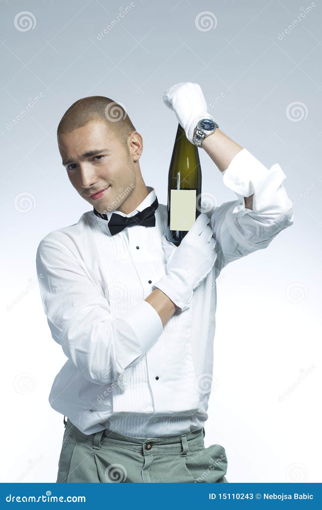 Hot wine waiter stock image. Image of confident, looking - 15110243