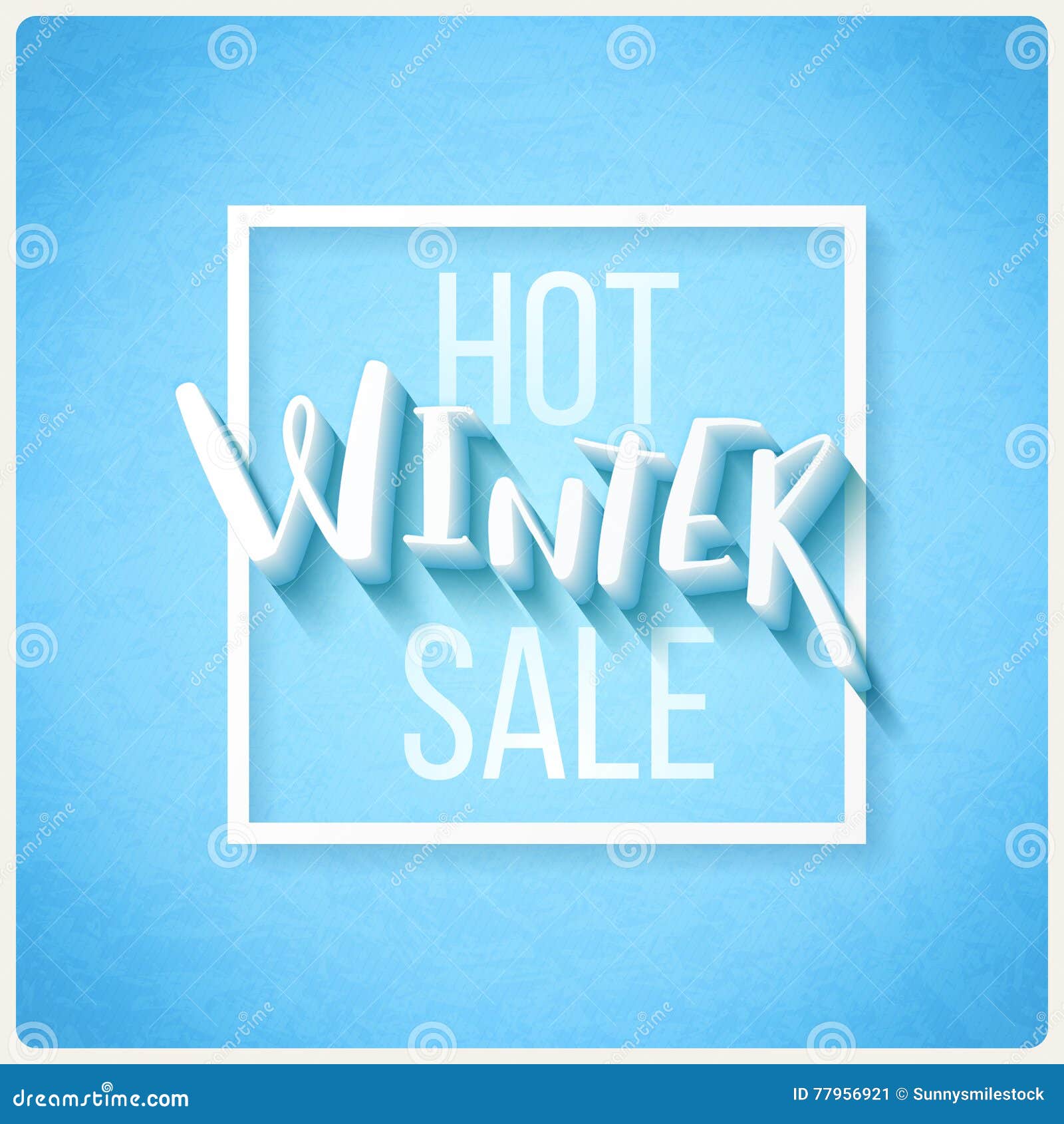 Hot winter sale stock vector. Illustration of offer, commerce - 77956921