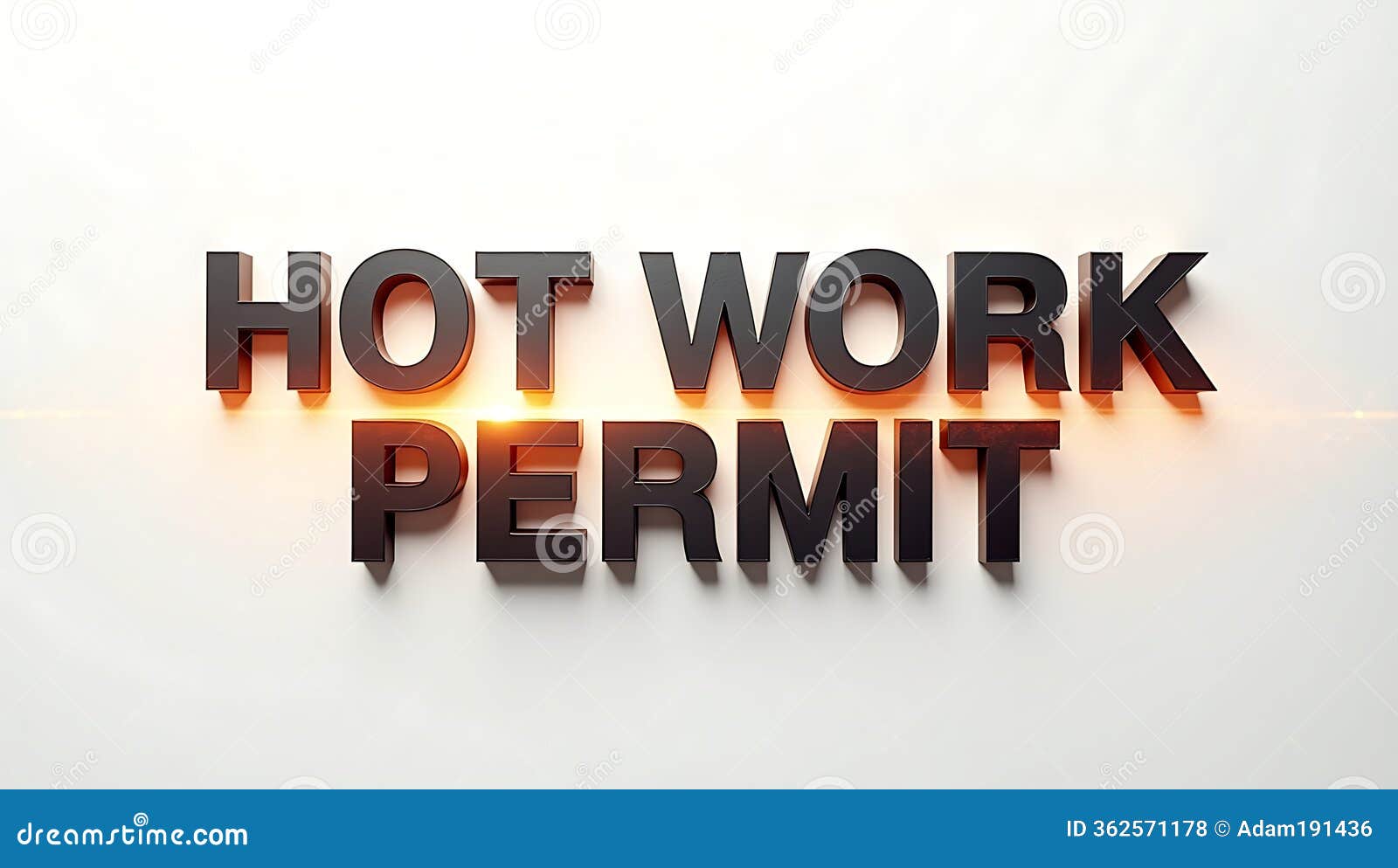 Hot Work Permit Guidelines for Safety in Industrial Environments Stock ...