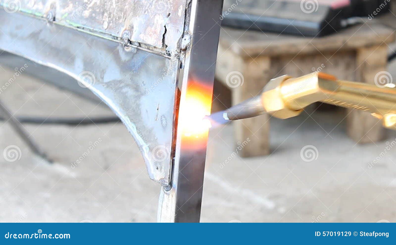 Hot Working by Use Hammering Iron Technique: Forging Hot Iron Stock ...