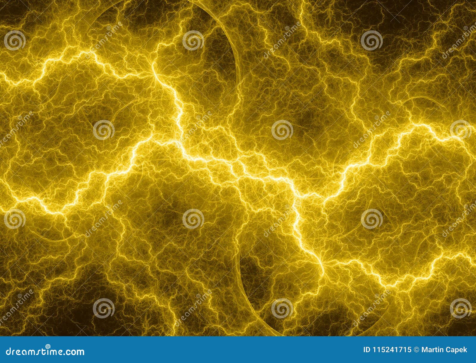 Yellow Lightning Comic Background Vector Illustration | CartoonDealer ...