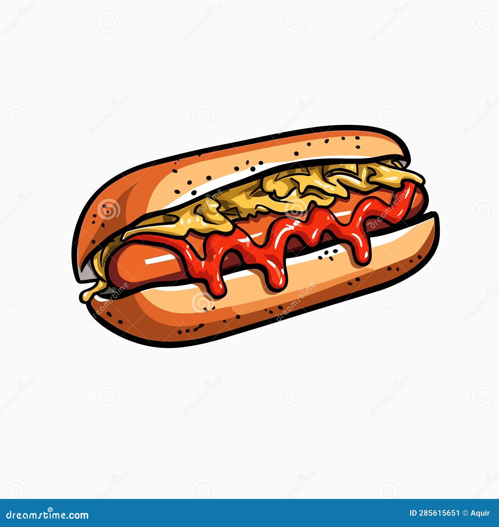 Hotdog Hand-drawn Illustration.. Hot Dog. Vector Doodle Style Cartoon ... Hotdog Hand-drawn Illustration.. Hot Dog. Vector Doodle Style Cartoon ...