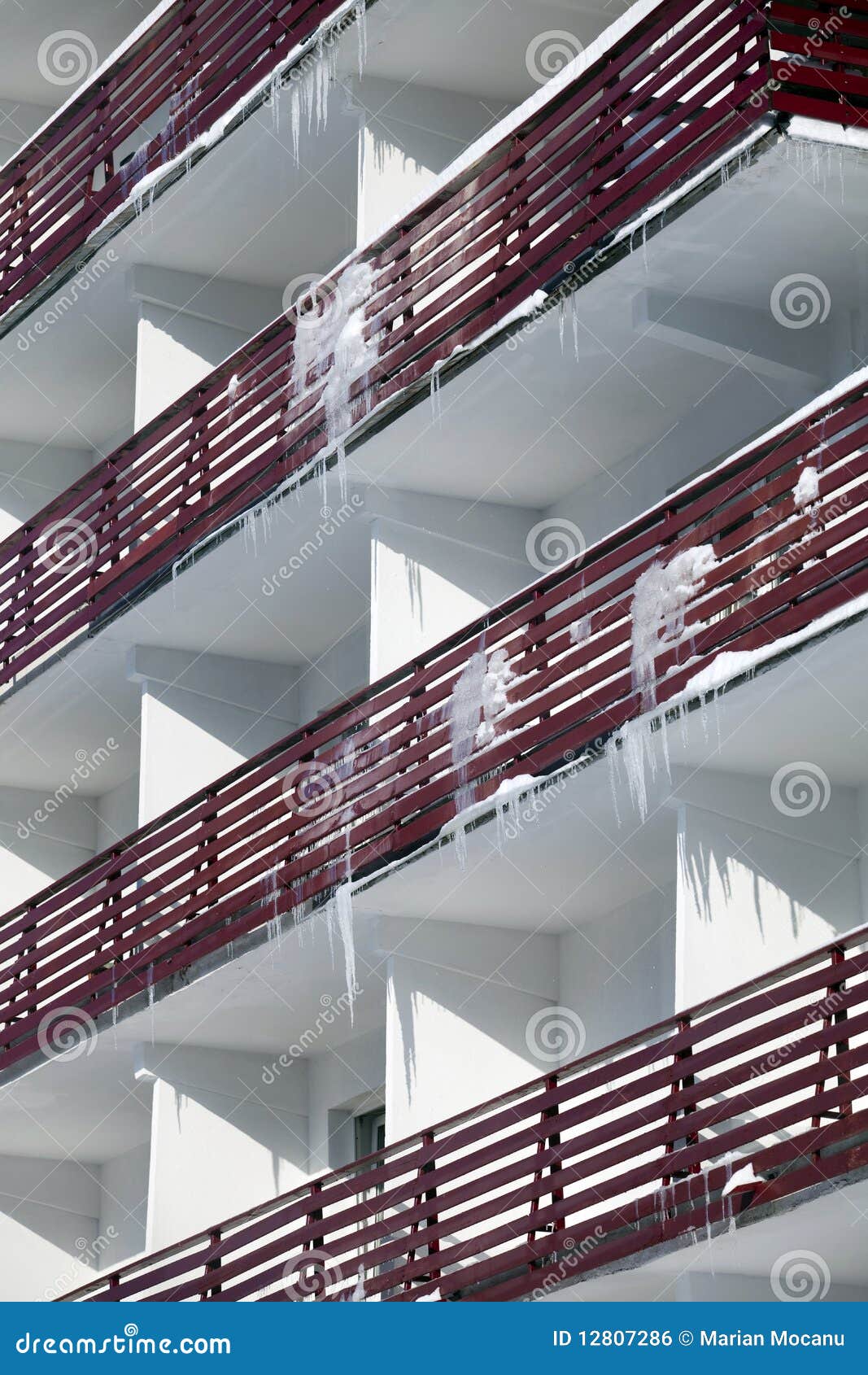 Hotel stock photo. Image of cold, buildings, frozen, frost - 12807286