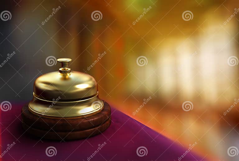Hotel bell stock illustration. Illustration of metal - 17078882