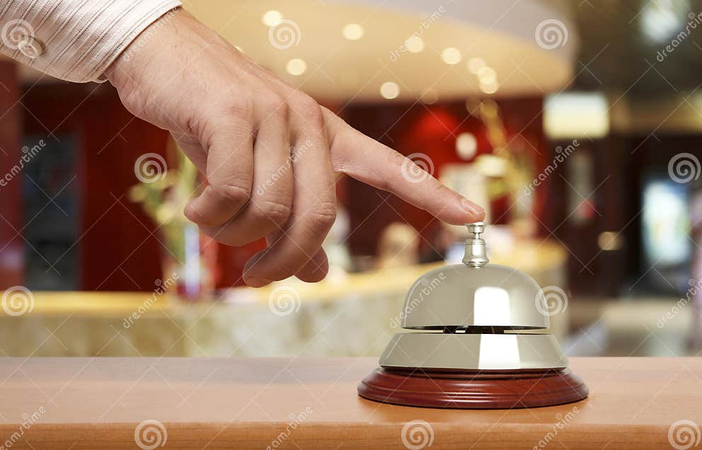 Hotel bell stock photo. Image of assist, lobby, rush - 26788558