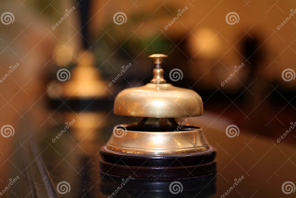 Hotel bell stock photo. Image of table, black, ringing - 9506228