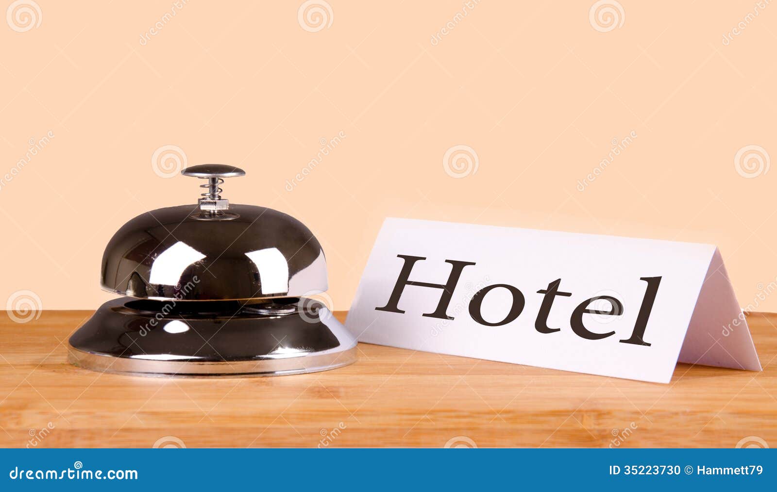 Hotel bell hotel text stock photo. Image of bell, lobby - 35223730