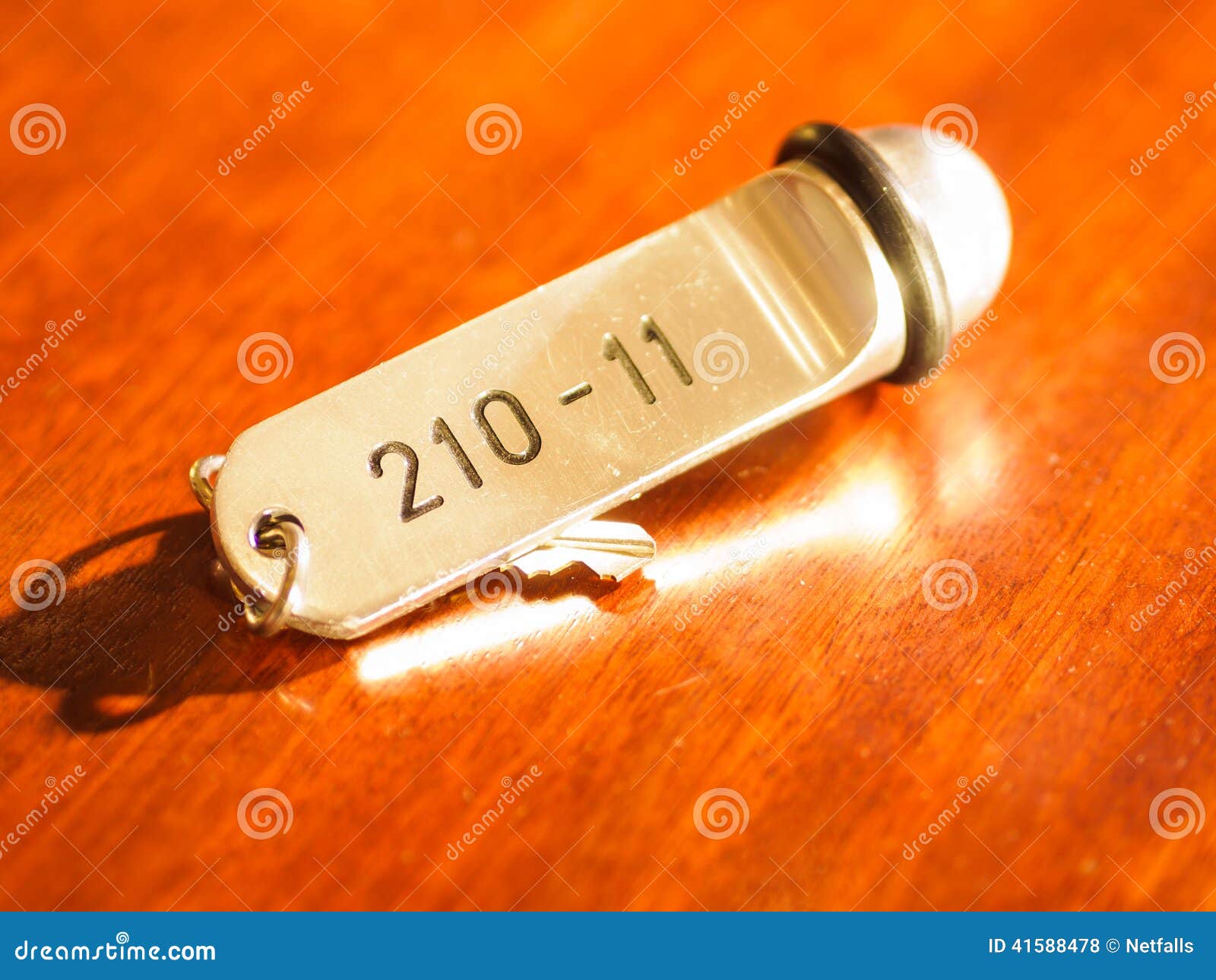 Hotel Bell and Key Lying on the Desk Stock Photo - Image of ...