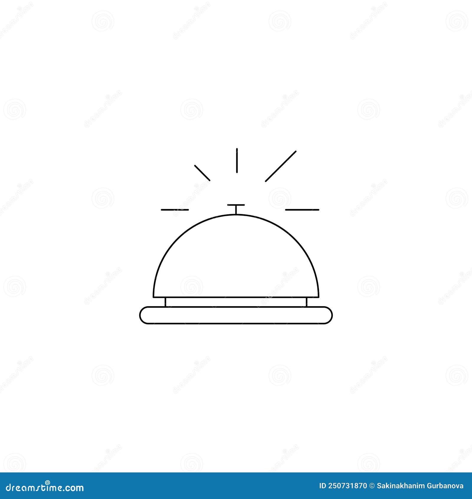 Hotel Bell, Service Bell, Icon Bell Reception, Bell Icon Template and ...