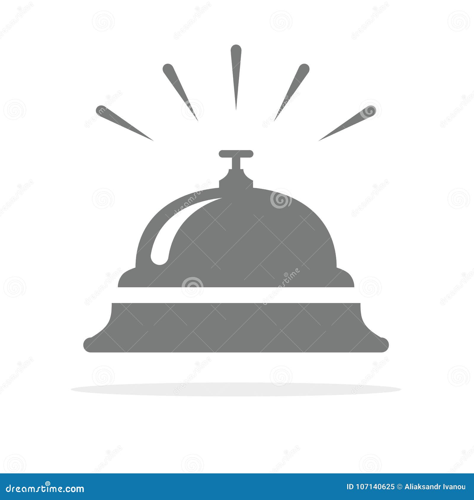Hotel Bell, Service Bell, Reception Bell Icon. Vector Illustration ...