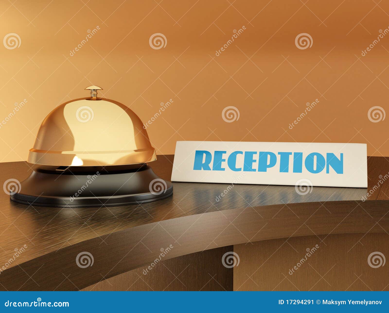 Ringing Reception Bell Royalty-Free Stock Image | CartoonDealer.com ...