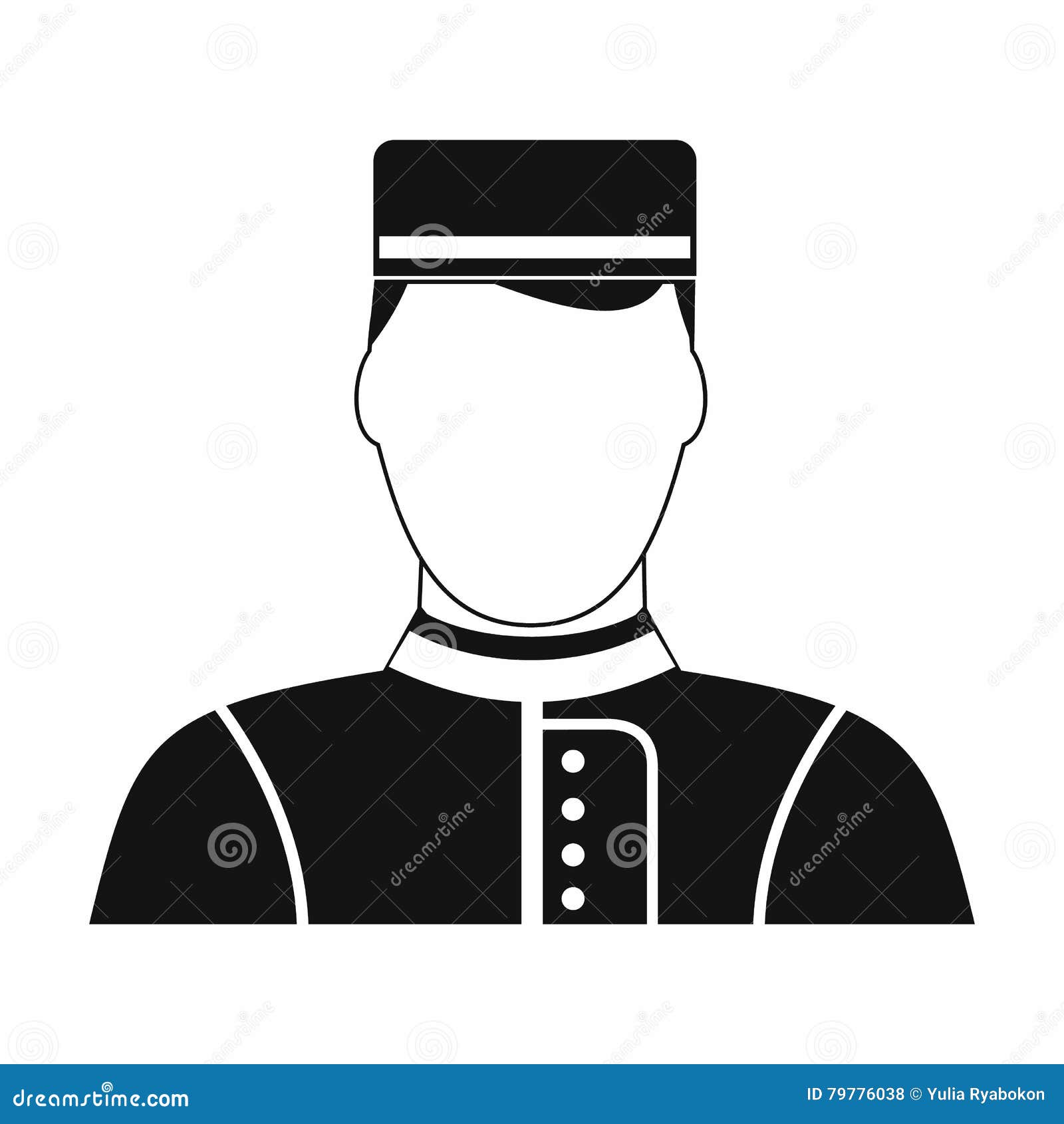 Hotel Bellman, Linear Style Sign For Mobile Concept And Web Design ...