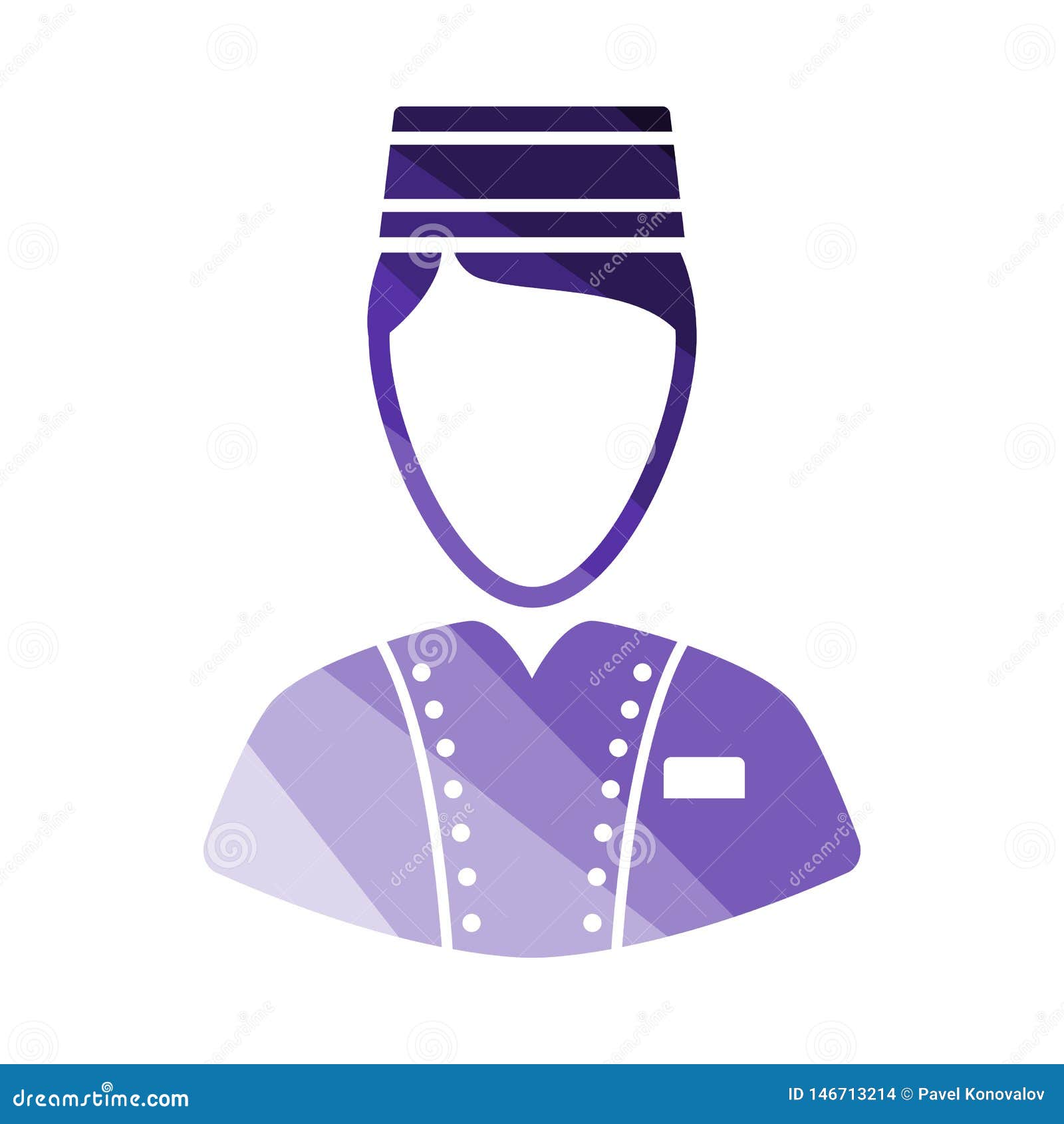 Hotel Boy Icon stock vector. Illustration of doormen - 146713214