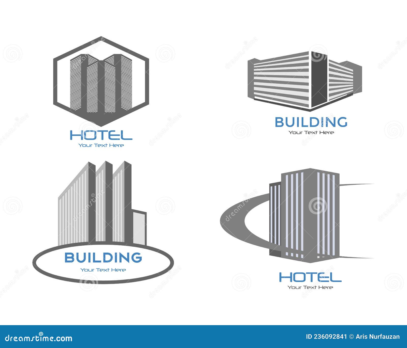 Hotel and Building Logo Template Stock Vector - Illustration of home ...