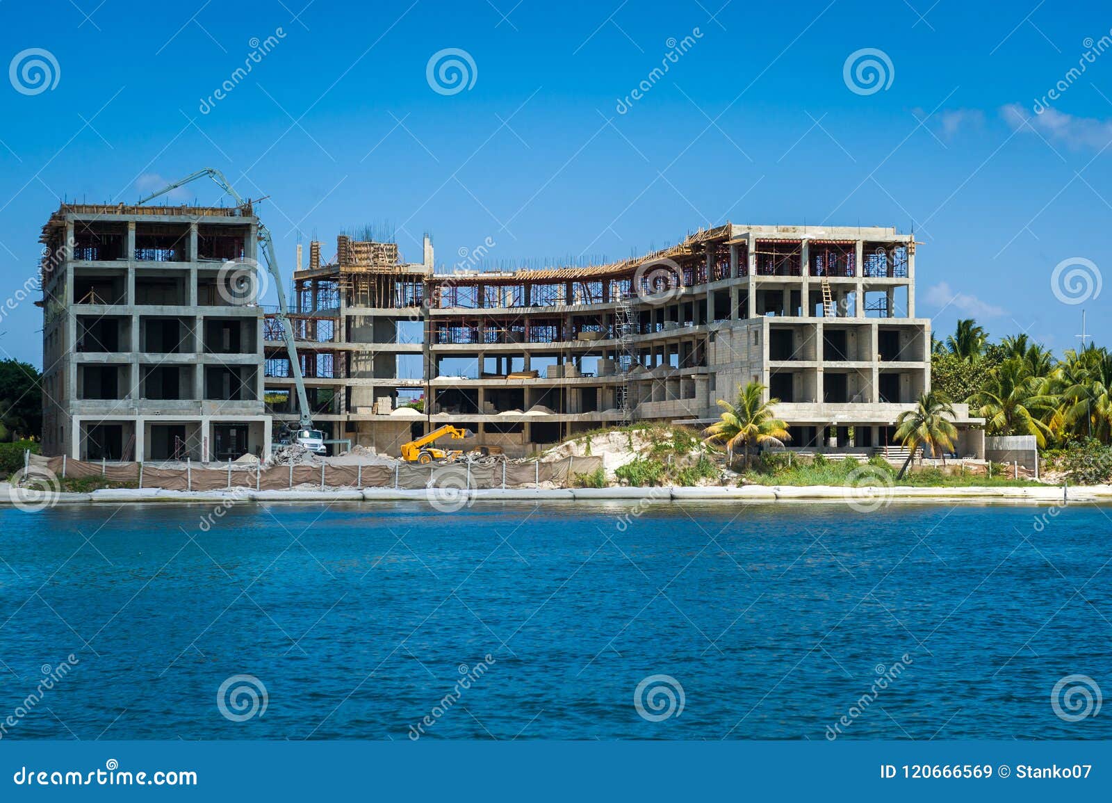 Building Under Construction - A Multi Storied Apartment Building Under ...