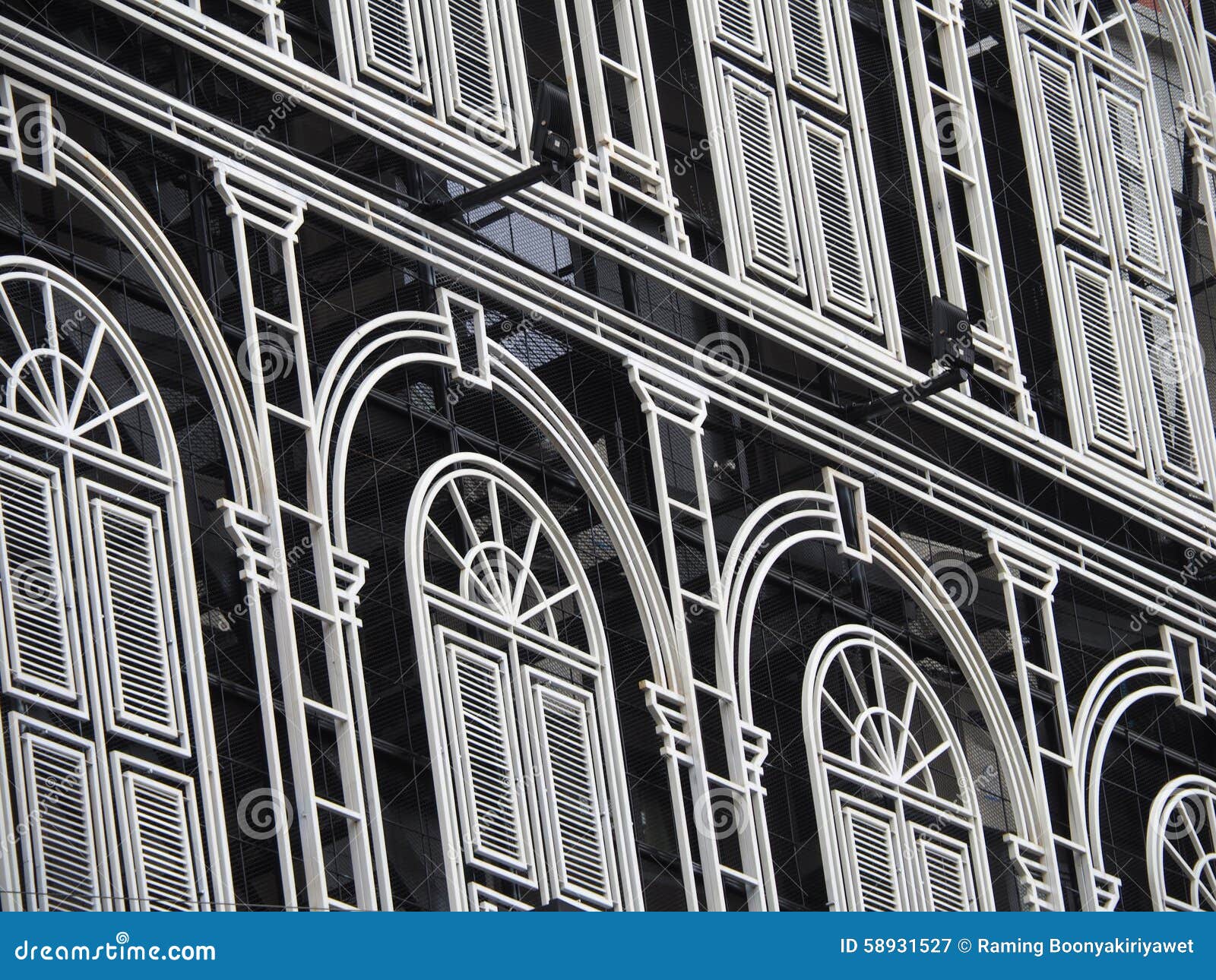 Hotel Building Windows Background Stock Image - Image of background ...