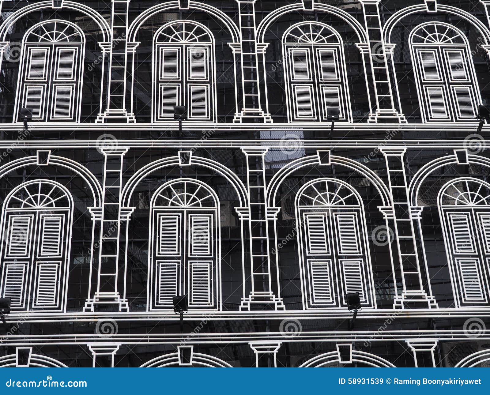 Hotel Building Windows Background Stock Image - Image of buildings ...