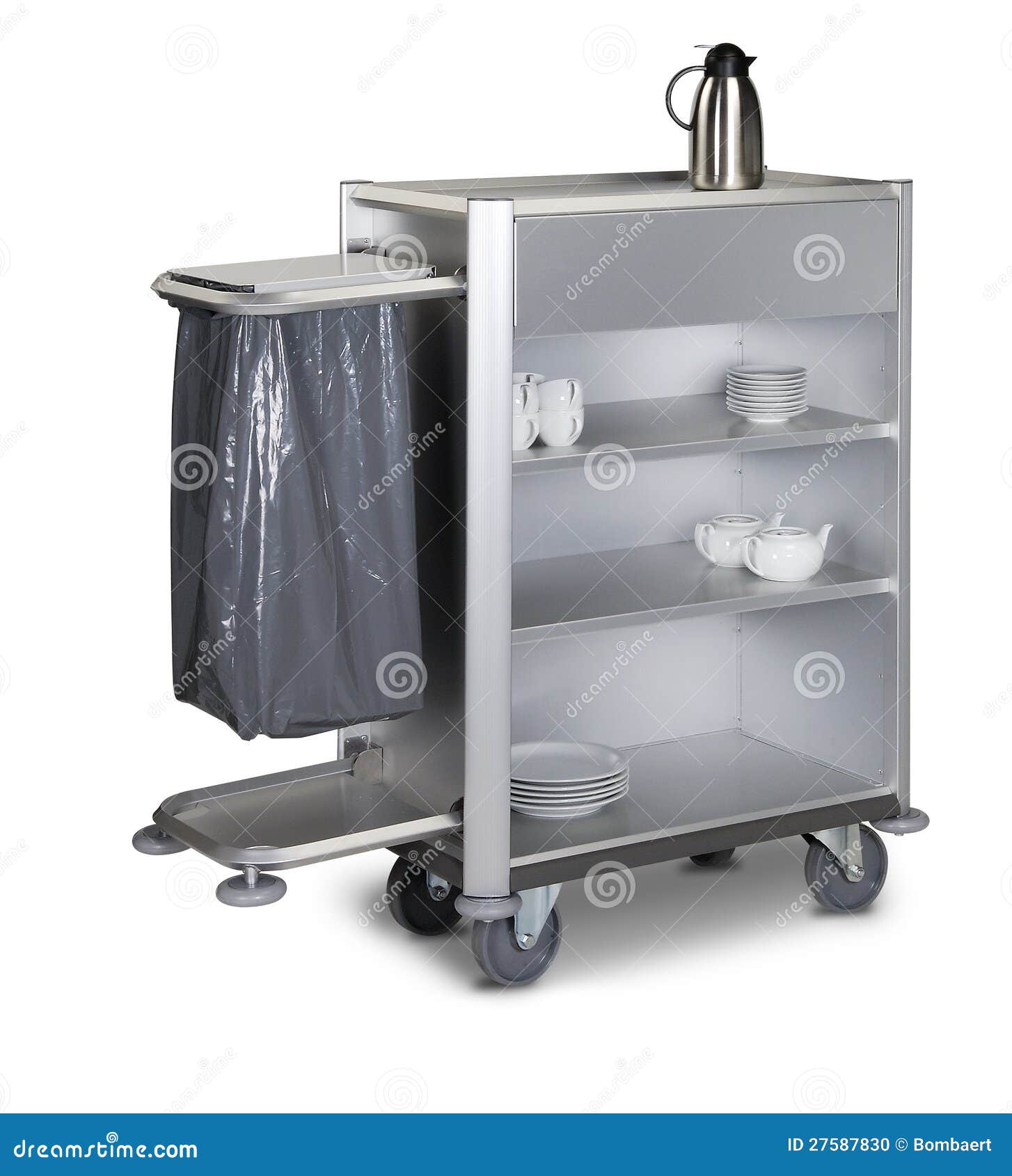 The Hotel Cleaning Tool Cart Stock Photo - Image of hotel, cart: 27587830
